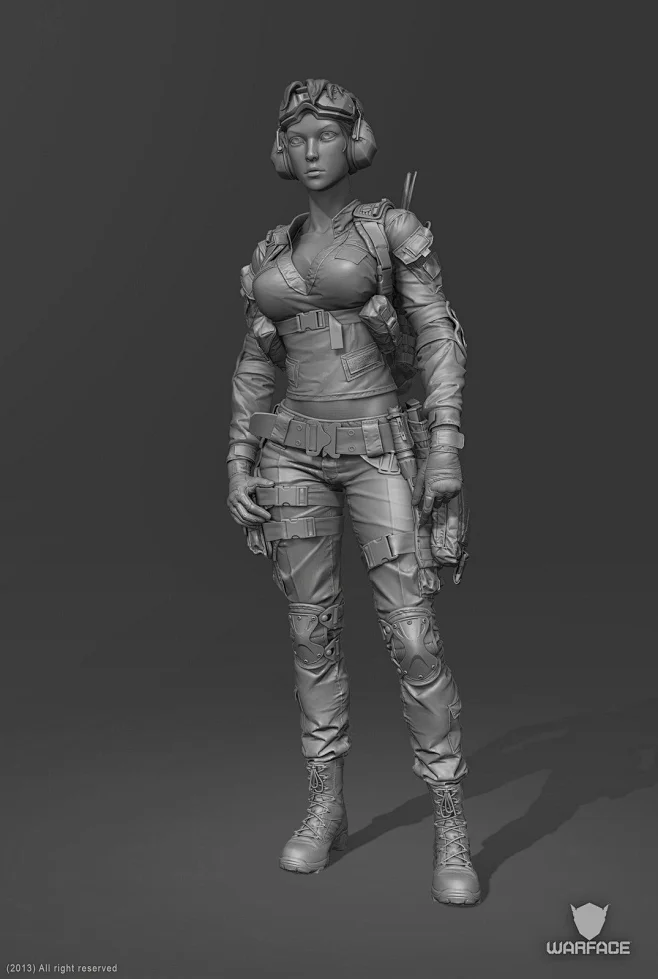 3d model for crytek (engineer soldier), Denis Didenko : 3d model for crytek (engineer soldier)-花瓣网