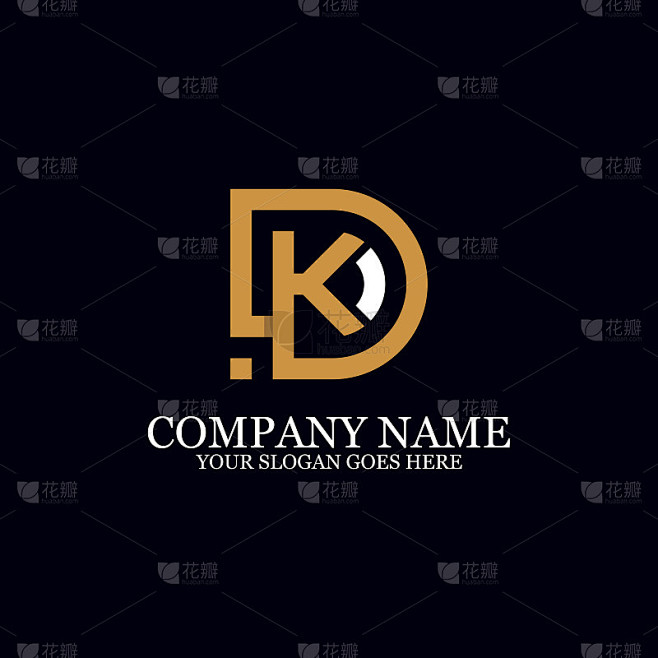 字母DK图案设计灵感，初始Logo设计