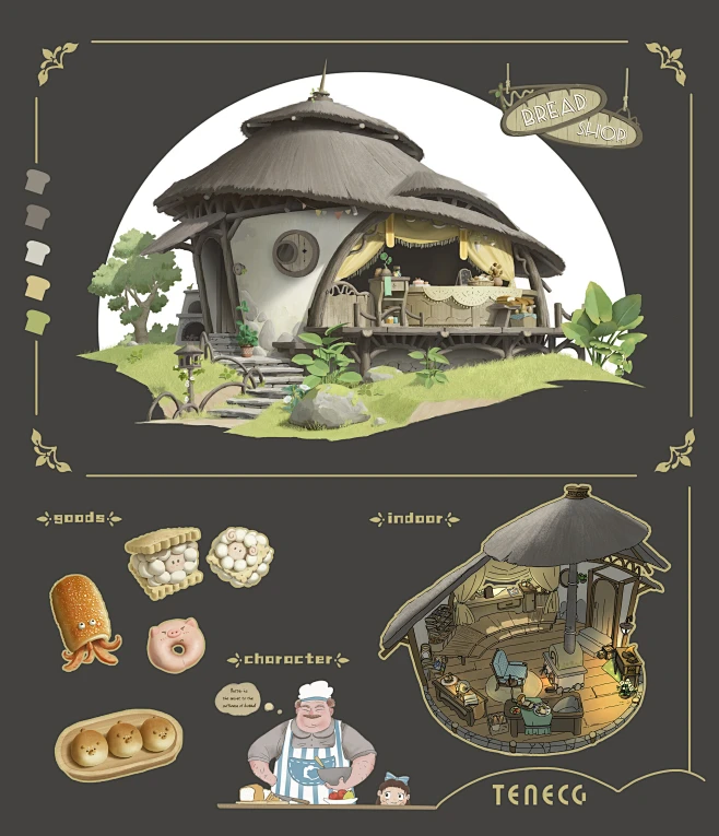 bread shop-花瓣网