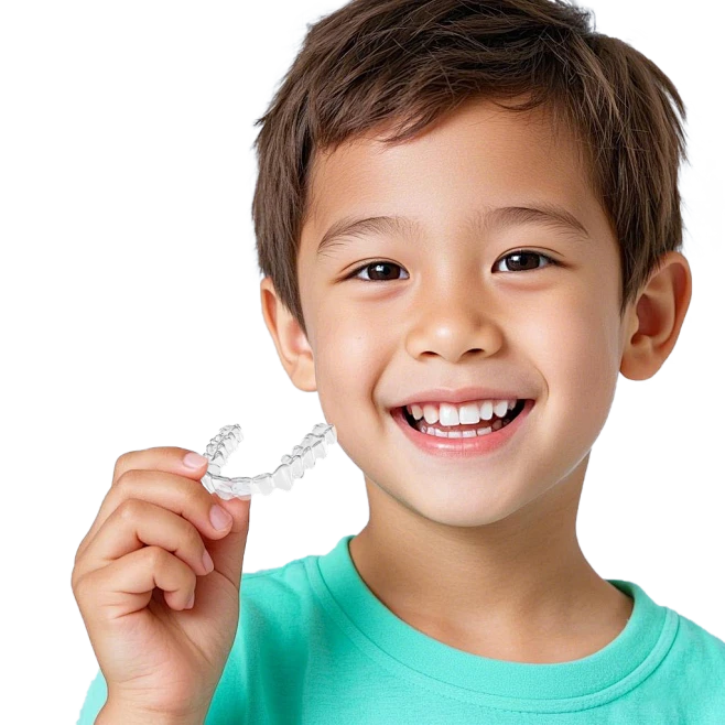 儿童牙套矫正-花瓣网