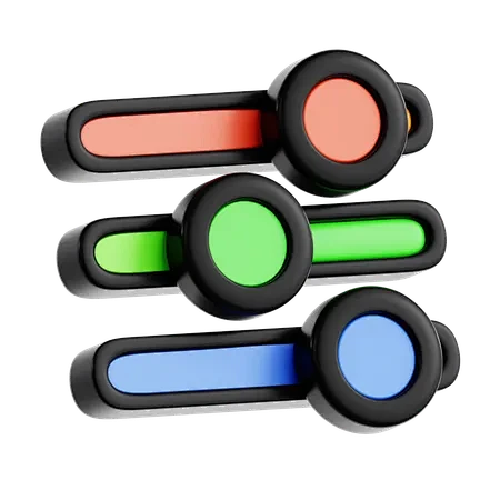 Color Slider 3D Icon-花瓣网