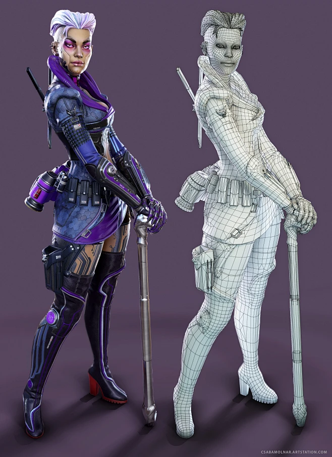 Apex - Loba Purple Reign Legendary Skin-花瓣网