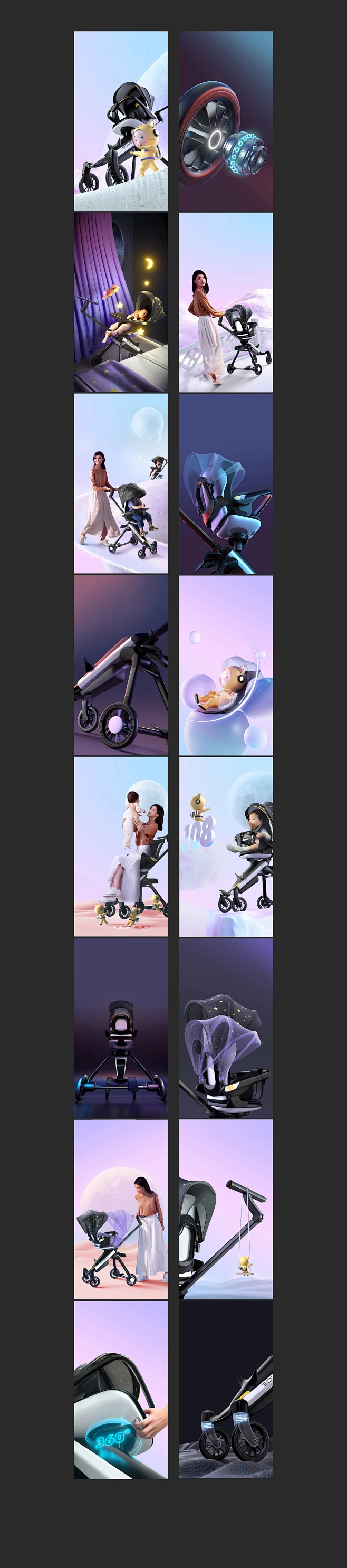 C4D全建模渲染详情页_李子乾_【68Design】-花瓣网