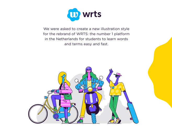 WRTS : We were asked to create a new illustration style for the rebrand ...
