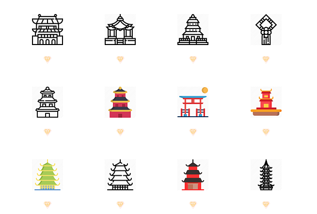 中国古建筑 寻图标 icon.52112.com