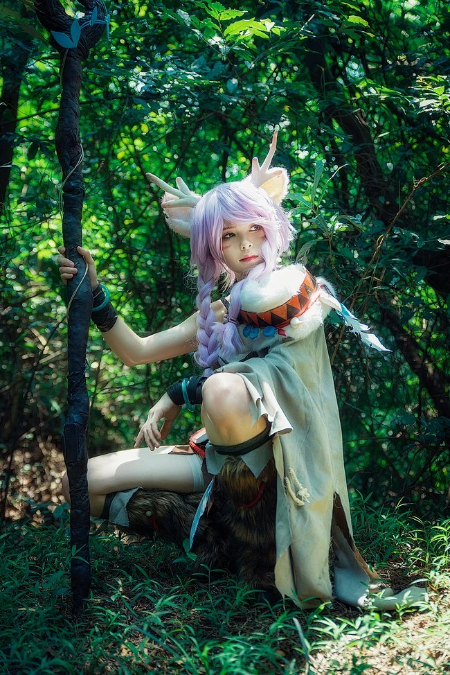 # cos正片# 王者荣耀 鹿灵守心 瑶cos "… - 半次元 - ACG爱好者社区-花瓣网