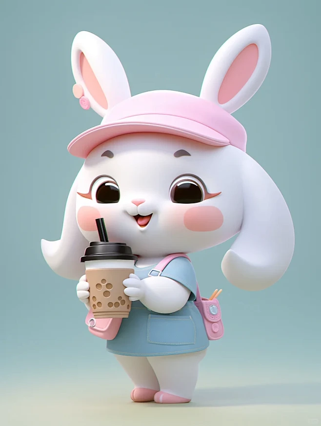 【动物IP】可爱小兔子IP、咖啡IP、奶茶IP-花瓣网
