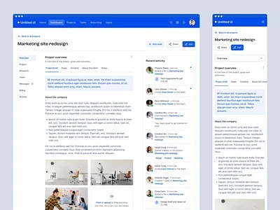 Project management platform — Untitled UI crm dashboard design system ...