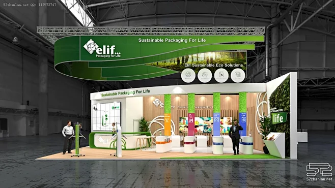 【ELIF】展台设计分享 – 52展览设计-花瓣网
