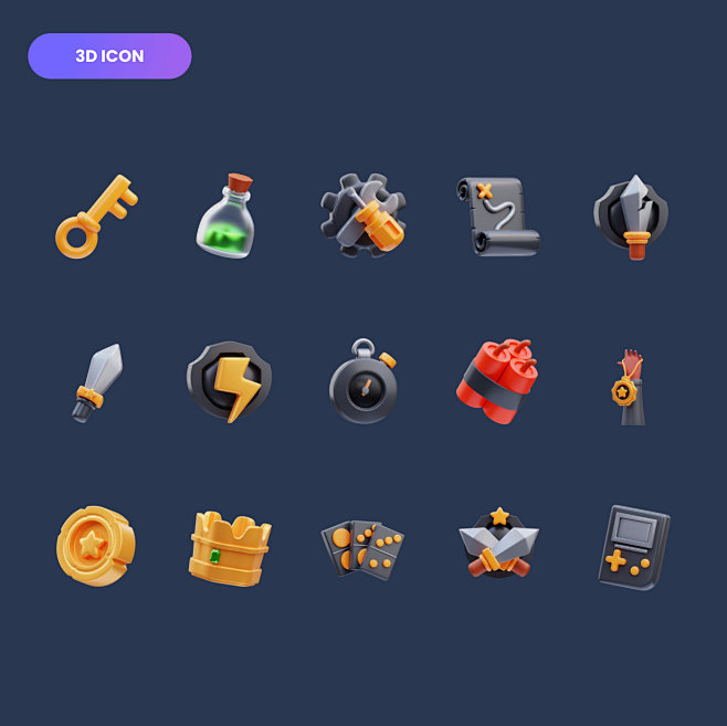 3D 3d game 3d icon Adventure Game game Game Assets UI UI/UX War winner