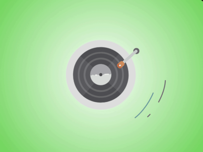 Turn Me On gif turntable illustrations motion graphics animation-花瓣网