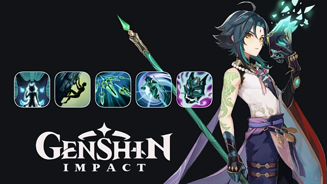 Genshin Impact Xiao Ability Icon Redesign-花瓣网