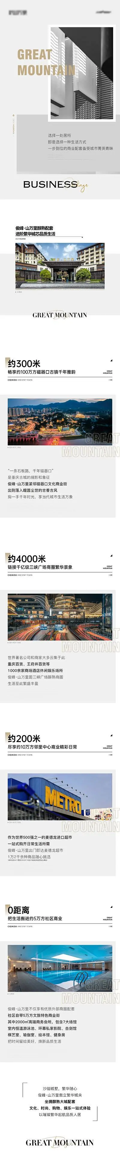 【南门网】 海报 长图 地产 价值 商业 配套 别墅 大平层 逼格 高级 黑白灰 468741-花瓣网