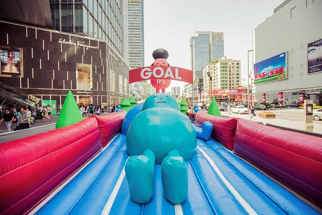 Chengdu city inflatable run running runway SML Sticky Monster Lab-花瓣网