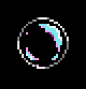 Retro pixel bubble