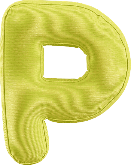 Letter P Pillow