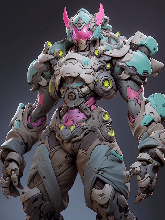 AI-20230421_01 Stylized character of Bio Booster Armor-花瓣网