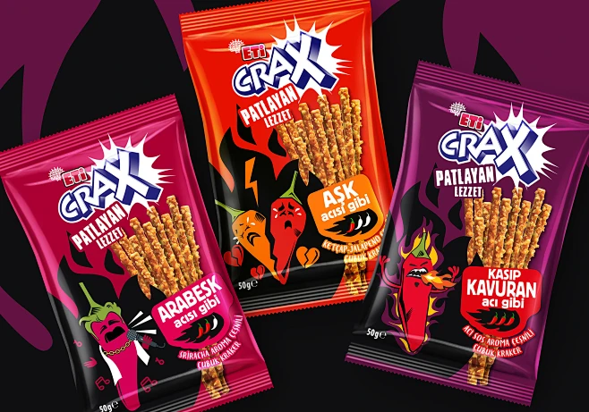 Eti Crax Cracker Hot Range – Packaging Of The World-花瓣网