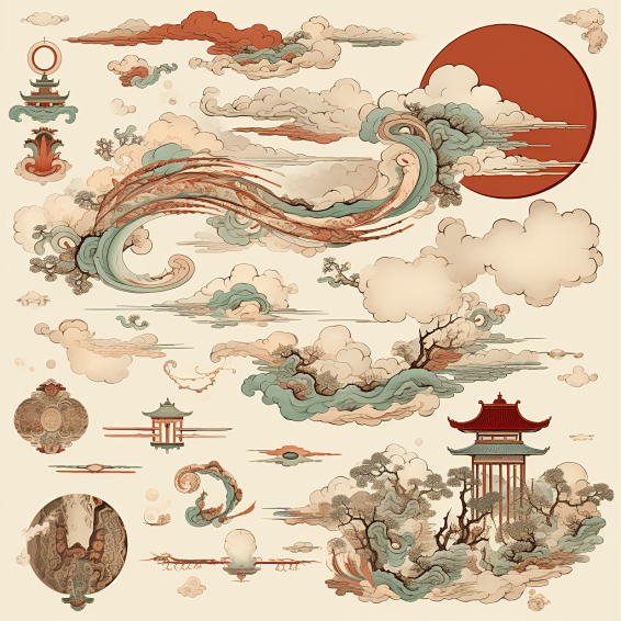 531764587_Dunhuang_Cloud_Pattern_Material_Elements_7f9860b3-af89-48d0 ...