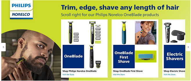 Amazon.com: Philips Norelco OneBlade Hybrid Electric Trimmer and Shaver ...