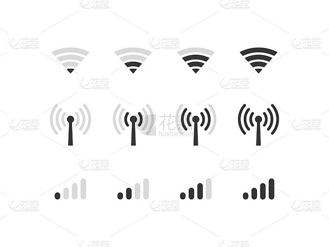 信号图标。矢量图