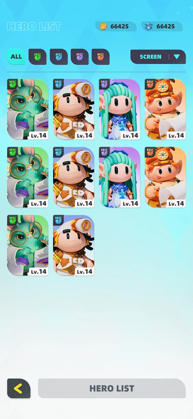 小于廉（Jimmy William） - A set of cartoon style hero system UI.-花瓣网