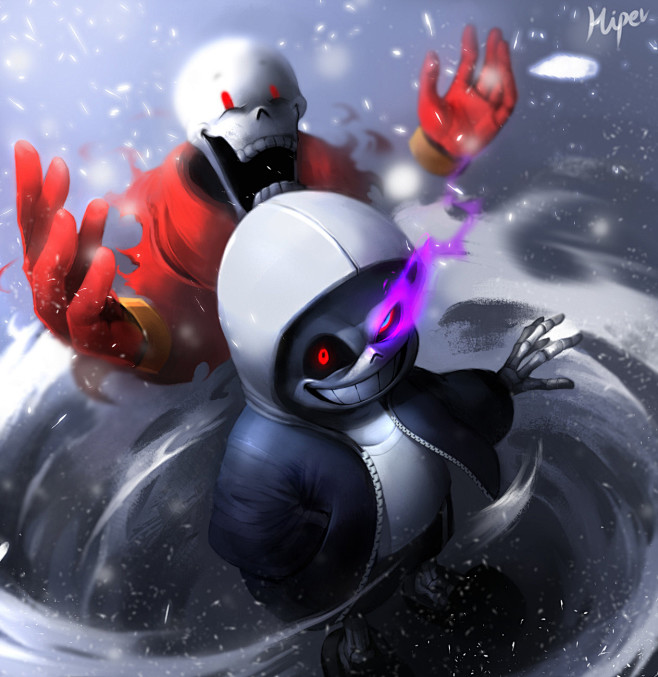 Undertale AU dusttale, Irun Hiper : Undertale Korea AU Dusttale Murdersans & Illusion Papyrus