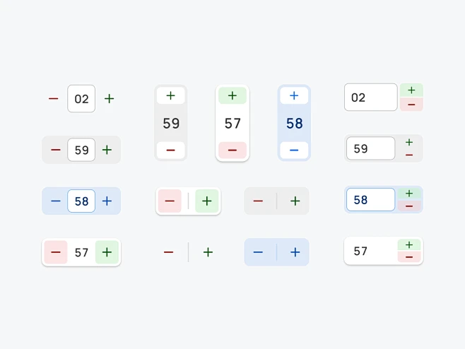 Steppers UI design - Figma Material X kit by Roman Kamushken-花瓣网