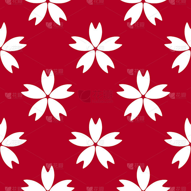 无缝简单图案背景与花。矢量插图EPS10