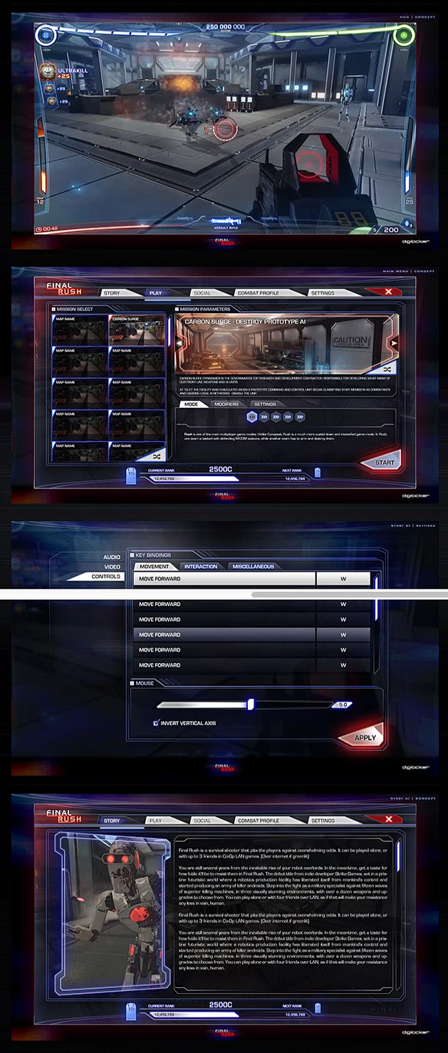 Final Rush | UI Design & Development on Behance-花瓣网