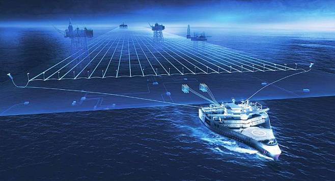 Ramform Titan级地震勘探船