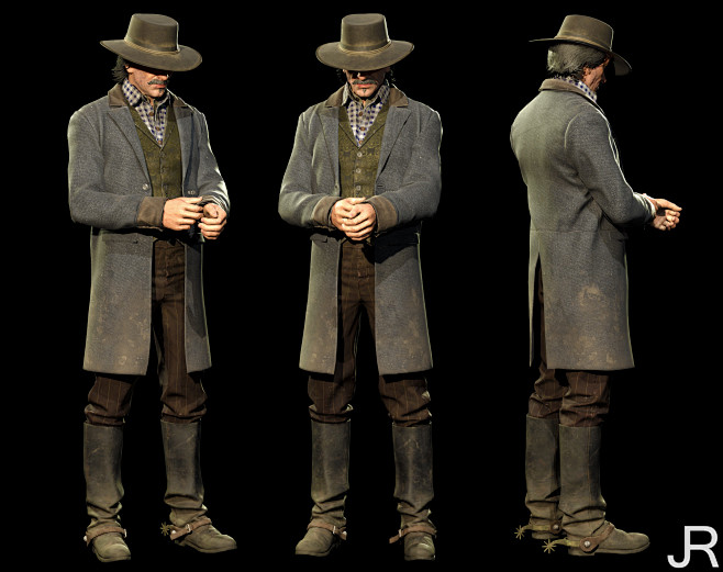 1880s Western Gunslinger Jeffrey Rou