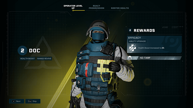 Operator Level Up screenshot of Rainbow Six Siege Extraction video gam