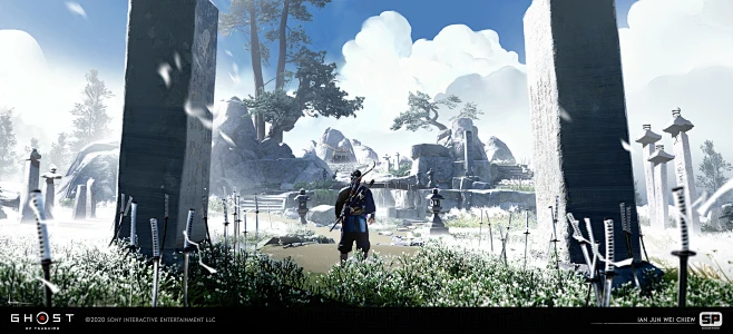 Ghost of Tsushima - Ghost Den 01, Ian Jun Wei Chiew : Concept art for ...