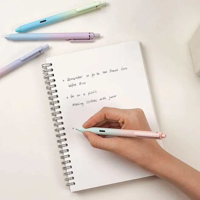 Amazon.com: WRITECH Retractable Gel Ink Pens: 8ct Black Ink 0.5mm Fine ...