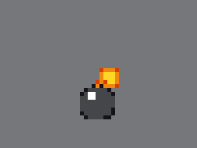 Pixel Bomb Explosion indie development animation pixelart game 2d art ...