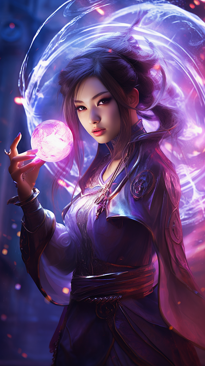 n453_A_handsome_Chinese_girl_sharp_eyes_clear_features_wearing ...