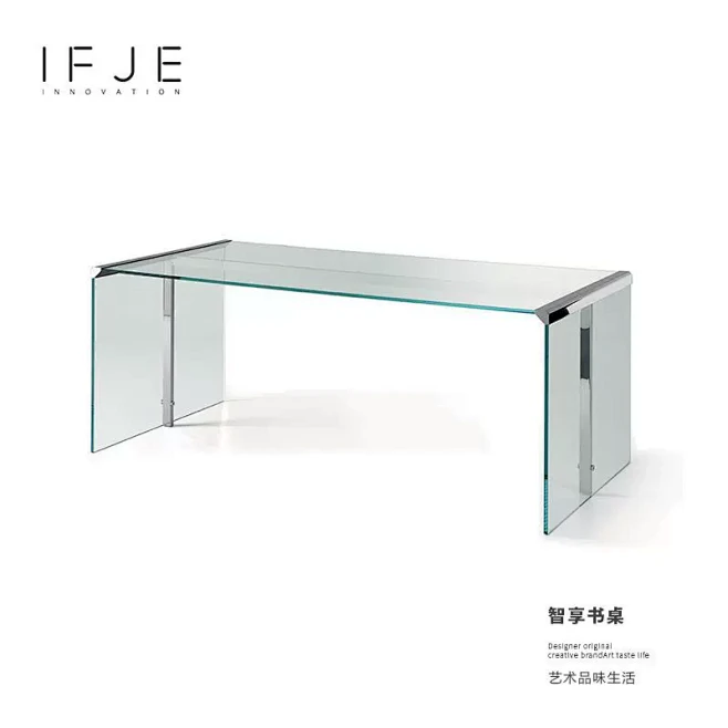 IFJE 原创设计玻璃长方形现代简约意式极简老板高端办公智享书桌-淘宝网-花瓣网