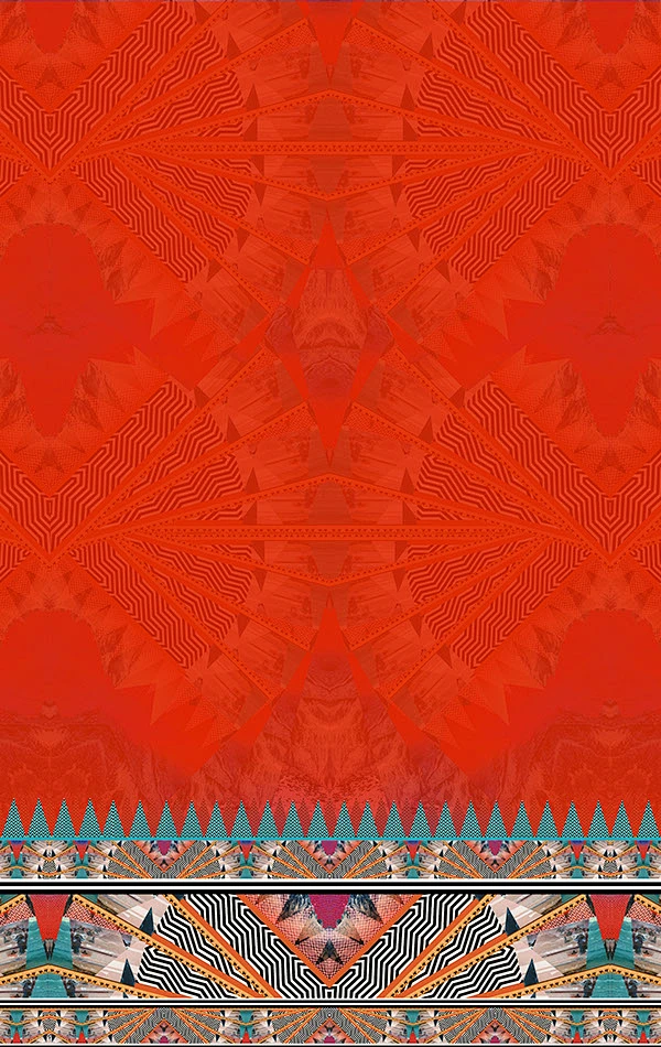 Textile Print Design : Textile Digital Print Design for Silk-花瓣网