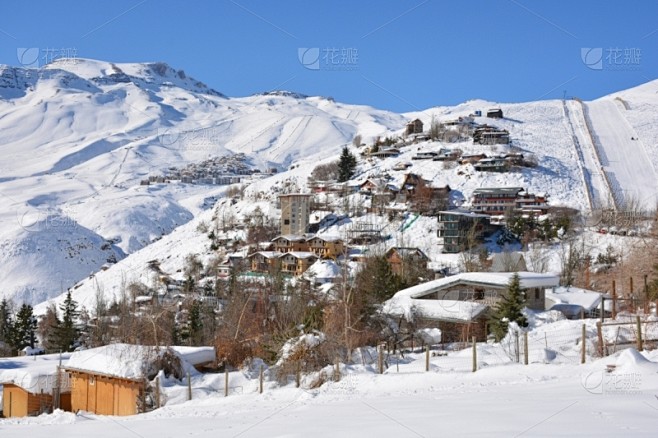 智利,地形,雪,山,滑雪场,圣地亚哥德古巴,滑雪雪橇,天空,水平画幅,冰河