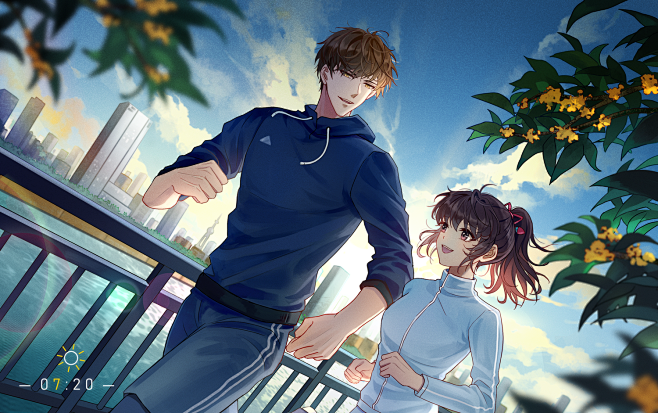 #插图#恋与制作人#白起 画师郝好hxf