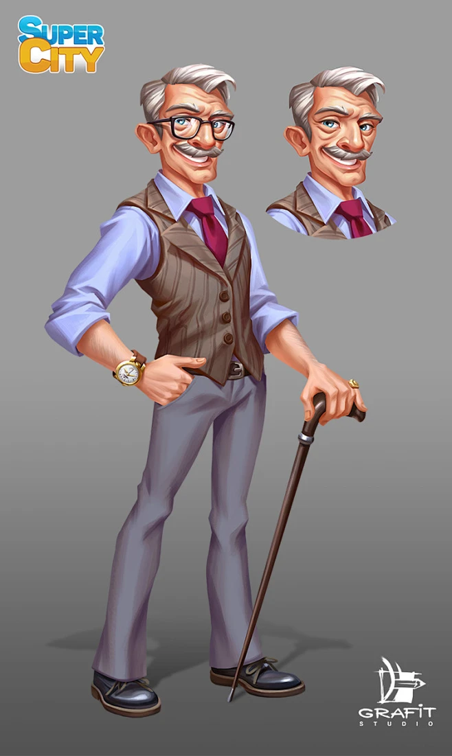 Male Characters for SuperCity , Grafit Studio : Male characters of all ...