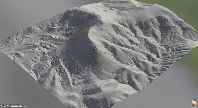 Mountain Landscape, Scans Library : Scan area: 950mm x 850mt Landscape ...