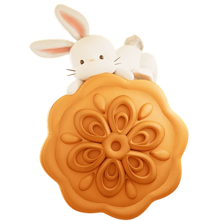 Mooncake 3D Icon-花瓣网