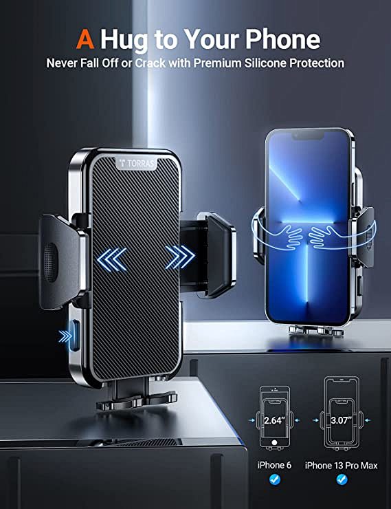 Amazon.com: [2022 New] TORRAS Car Phone Holder Mount [Born for iPhone ...