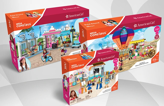 American Girl : American Girl toy Packaging developed for Mega Construx ...