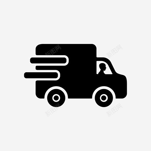 送货车快递车转运车图标 免费下载 页面网页 平面电商 创意素材