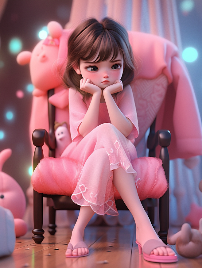 liusuifeng_the_full_body_3D_artwork_of_AA_lovely_girl_sitting_i ...