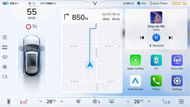 VinFast – HMI ADAS VF 8 & VF 9_UIGUI-花瓣网