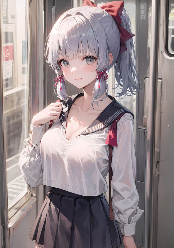 #神里綾華 神里綾華 JK - bright sky的插画